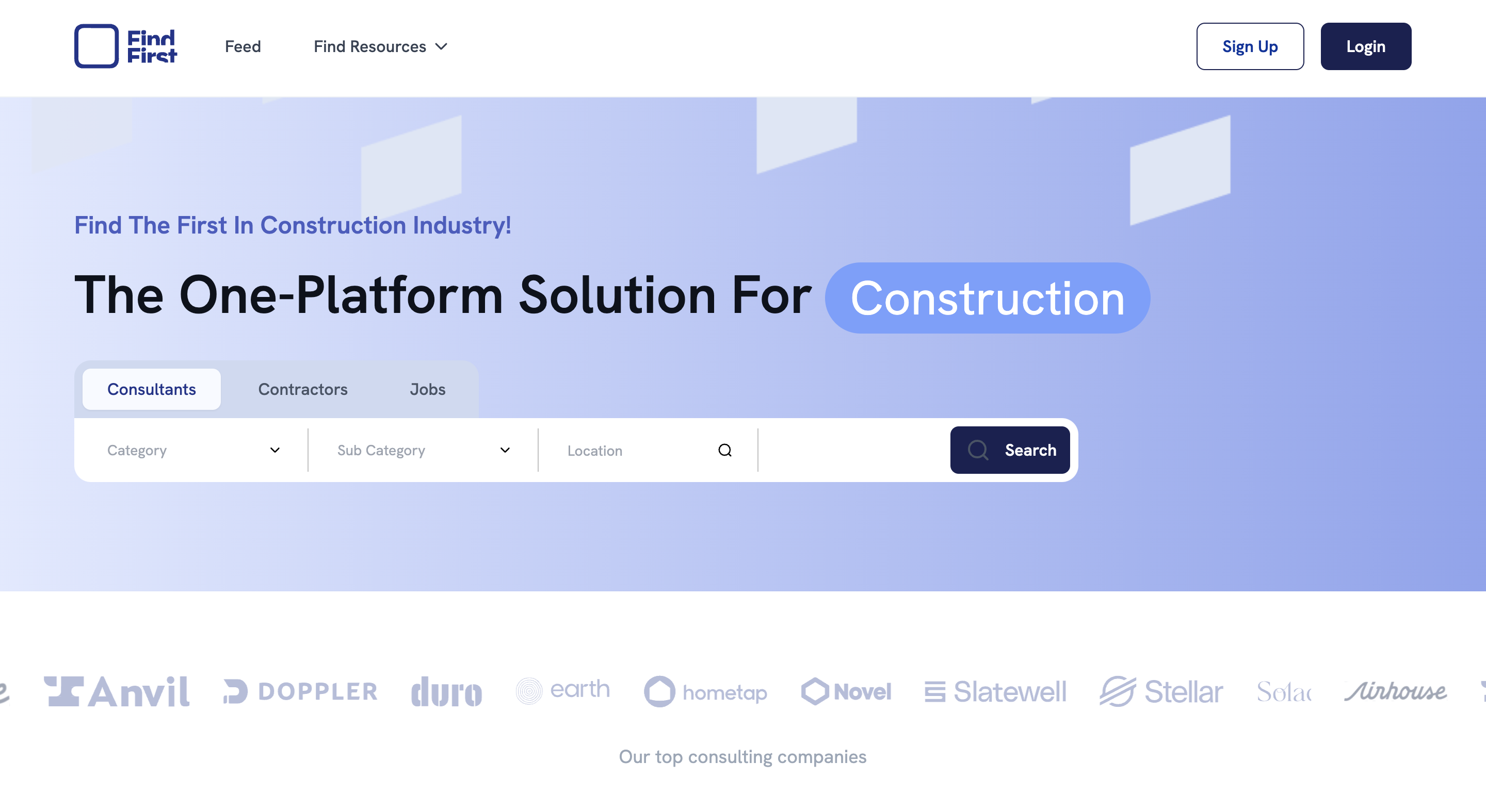 Findfirst | Construction ecosystem of trusted professionals!